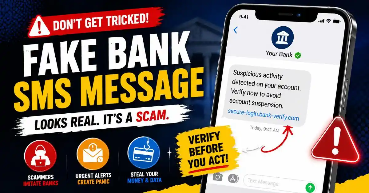 The SMS Message That Looks Like It Came From Your Bank