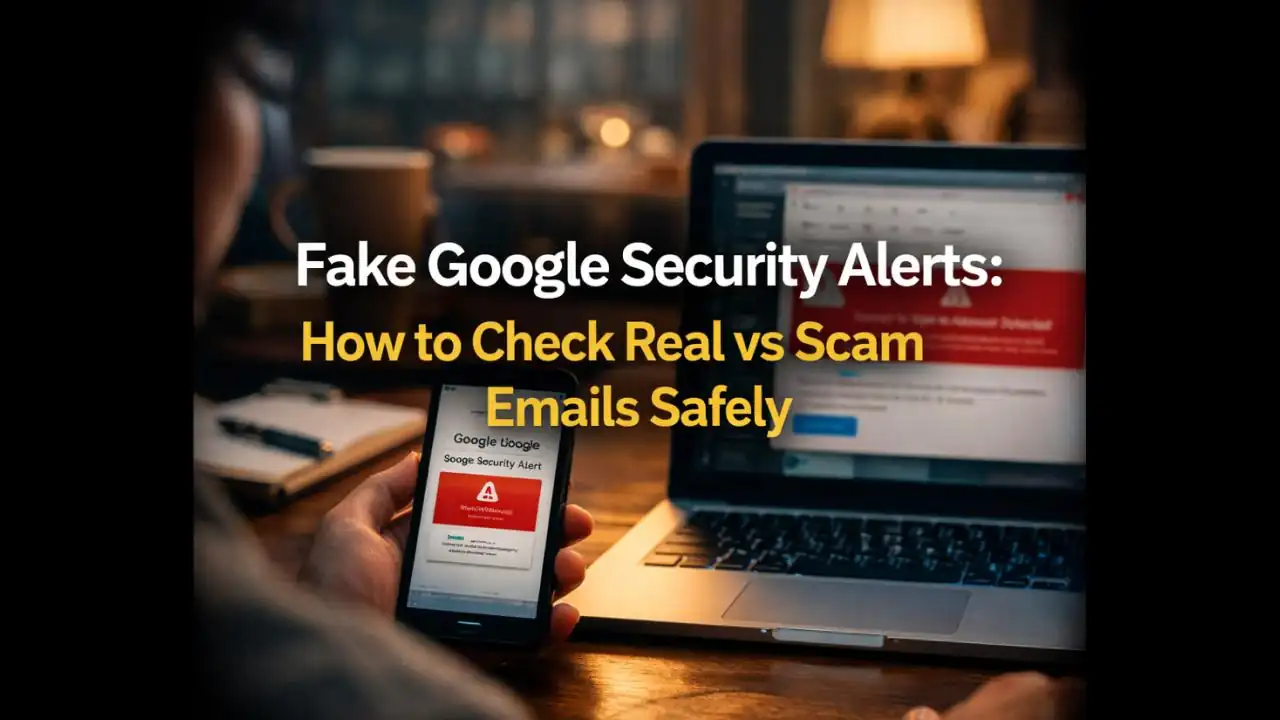 Fake Google Security Alerts: How to Check Real vs Scam Emails Safely
